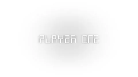 White player one icon with shadow isolat... | Stock Video | Pond5