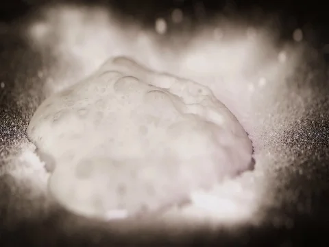 White powder on top of the paper. Chemic... | Stock Video | Pond5