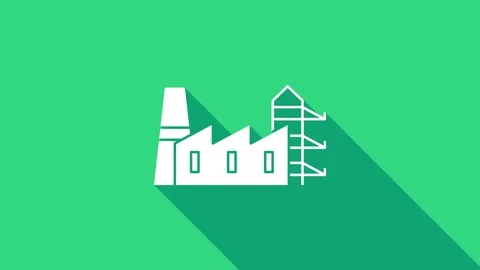 Power Factory Icon Stock Videos – Royalty-Free HD & 4K Videos