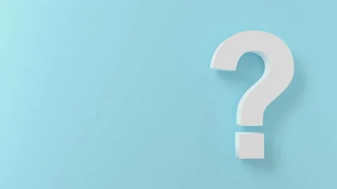 White Question Marks on blue pastel back... | Stock Video | Pond5