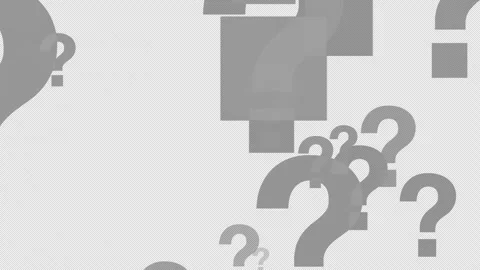 White question marks falling down on bla... | Stock Video | Pond5