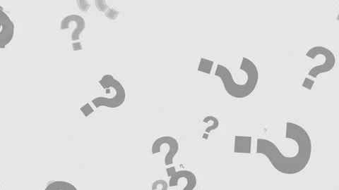 White question marks falling down on bla... | Stock Video | Pond5
