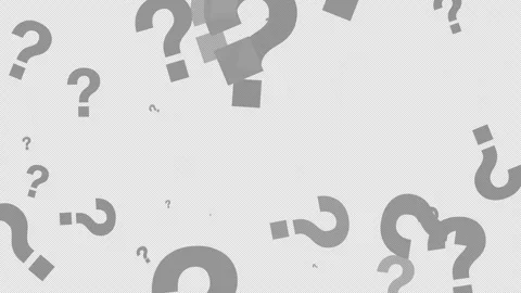 White question marks falling down on bla... | Stock Video | Pond5