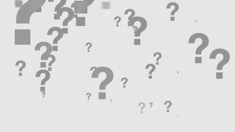 White question marks falling down on bla... | Stock Video | Pond5