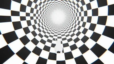 White Rabbit in the Rabbit Hole - Loop M... | Stock Video | Pond5