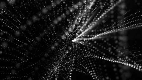 white round particles move slowly agains... | Stock Video | Pond5