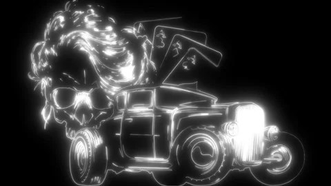 Hot Rod Silhouette Stock Videos – Royalty-Free HD & 4K Videos | Pond5