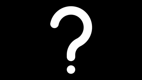 White simple question mark appearance an... | Stock Video | Pond5