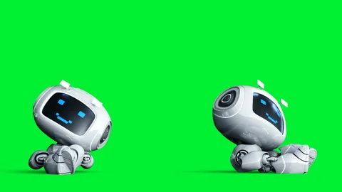 Robot Green Screen Small Stock Footage ~ Royalty Free Stock Videos | Pond5