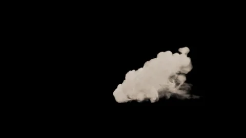 White smoke explosion in two stages from... | Stock Video | Pond5
