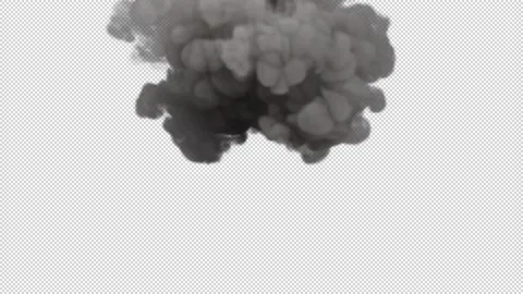 White smoke falling to ground on alpha b... | Stock Video | Pond5