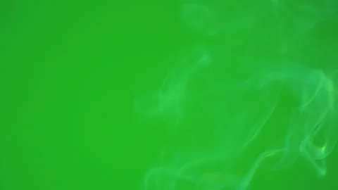 White smoke floating on green screen bac... | Stock Video | Pond5