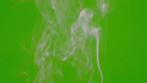 White smoke floating on green screen bac... | Stock Video | Pond5