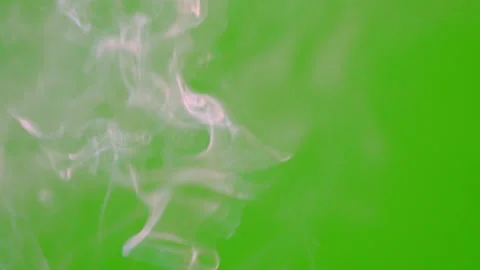 White smoke floating on green screen bac... | Stock Video | Pond5