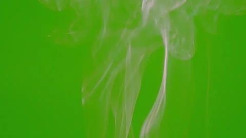 White smoke floating on green screen bac... | Stock Video | Pond5