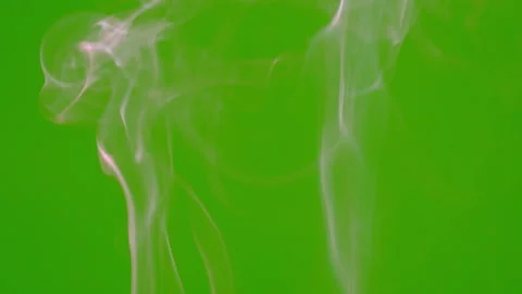 White smoke floating on green screen bac... | Stock Video | Pond5