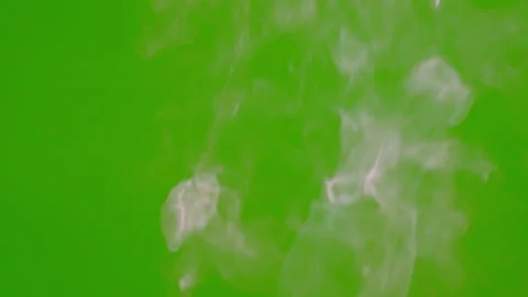 White smoke floating on green screen bac... | Stock Video | Pond5