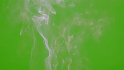 White smoke floating on green screen bac... | Stock Video | Pond5