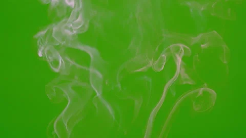 White smoke floating on green screen bac... | Stock Video | Pond5