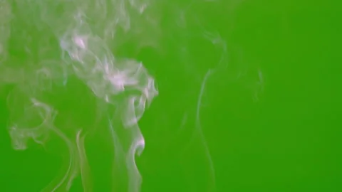 White smoke floating on green screen bac... | Stock Video | Pond5