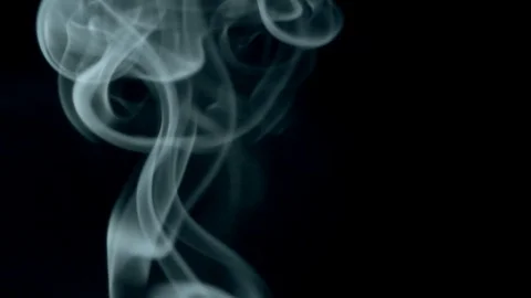 White smoke slowly rising graceful twist... | Stock Video | Pond5