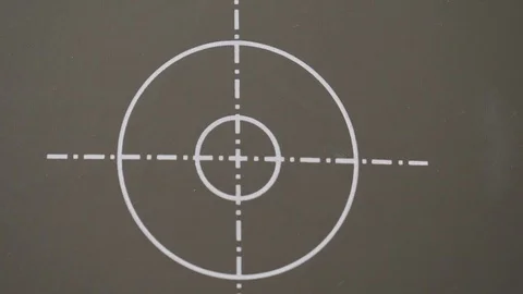 White target on a gray background, in th... | Stock Video | Pond5