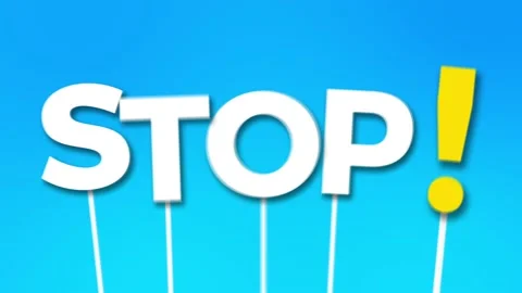 White text on blue background. Letters o... | Stock Video | Pond5