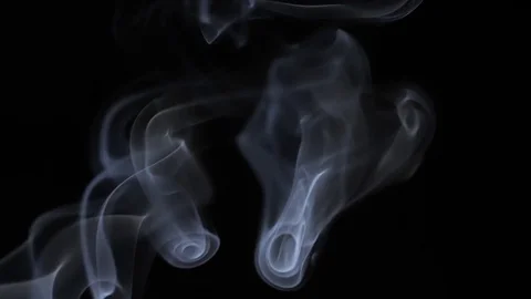 White tobacco smoke line on black backgr... | Stock Video | Pond5
