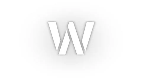 White w icon with shadow isolated on whi... | Stock Video | Pond5