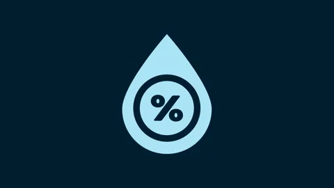 Water Drop Icon Stock Video Footage | Royalty Free Water Drop Icon ...