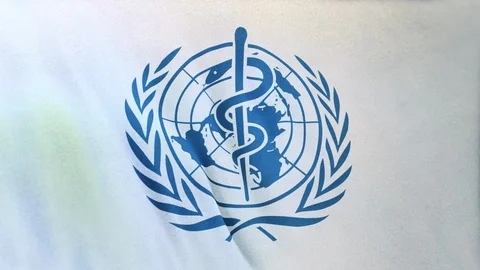 WHO - blue World Health Organization log... | Stock Video | Pond5