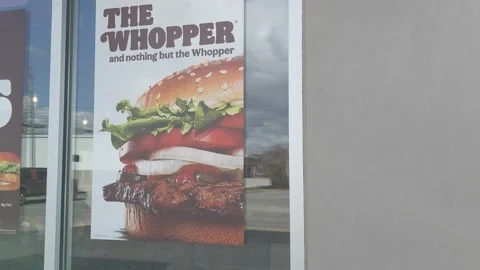 The Whopper - Burger King Signage | Stock Video | Pond5