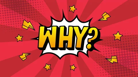 WHY Cartoon Comic Bubbles | Stock Video | Pond5