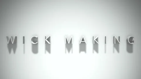 wick making 3D title animation with shad... | Stock Video | Pond5