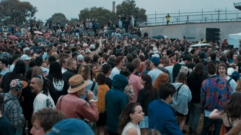 Crazy Crowd Stock Footage ~ Royalty Free Stock Videos | Pond5