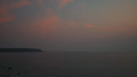Wide angle shot of sunset at the Cabo de... | Stock Video | Pond5