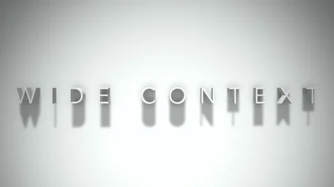 wide context 3D title animation white te... | Stock Video | Pond5