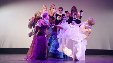 Wide shot actress with angry facial expr... | Stock Video | Pond5