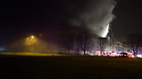 Wide Shot Heavy Smoke Pouring From a Lar... | Stock Video | Pond5