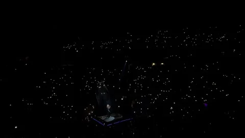 Wide shot of Helene Fischer singing at s... | Stock Video | Pond5