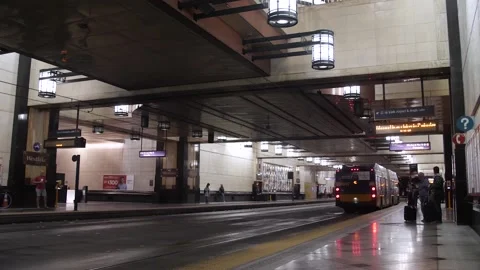 A wide shot of one of Seattle's undergro... | Stock Video | Pond5