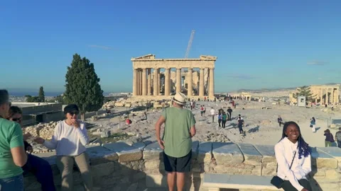 Wide Shot of Parthenon Area | Stock Video | Pond5