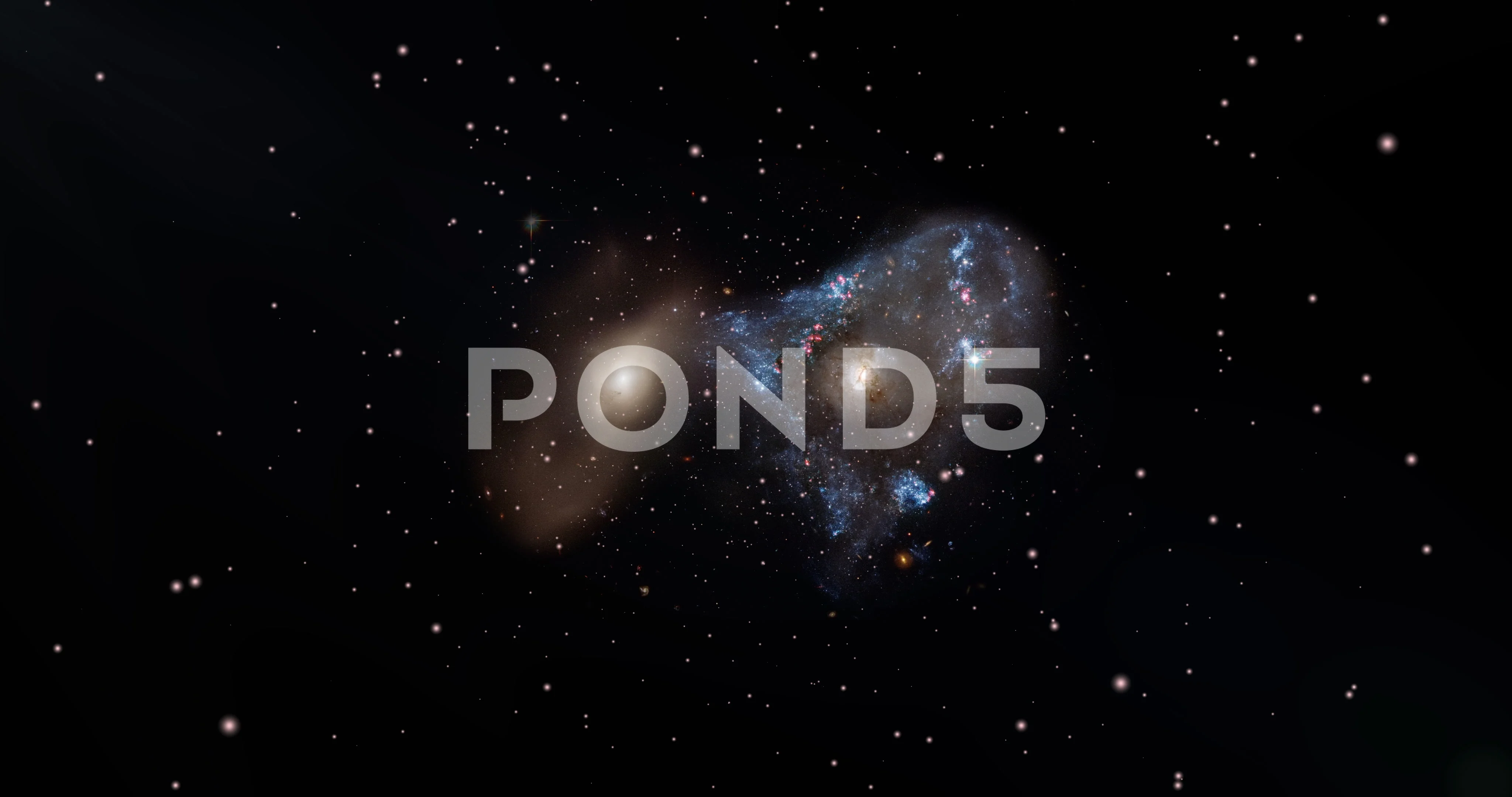 Colliding Galaxies Animation