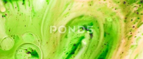 Widescreen Macro Paint Vibrant Color Palette, Acrylic and Dye Mixed in ...