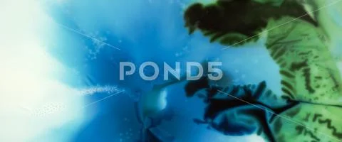 Widescreen Macro Paint Vibrant Color Palette, Acrylic and Dye Mixed in ...