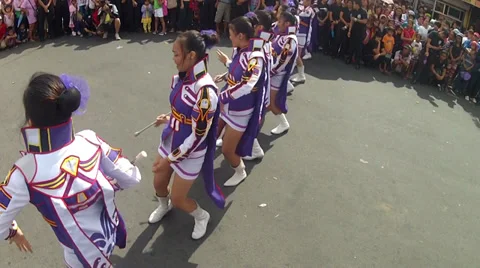 wielding stick of majorette baton twirli... | Stock Video | Pond5