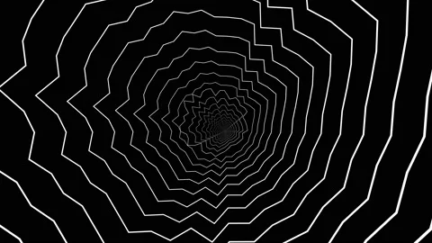 Wiggle Shape Corner Wave with Center Ani... | Stock Video | Pond5