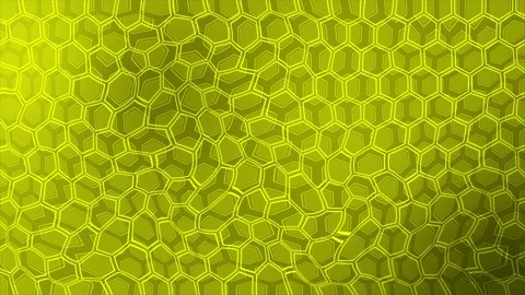 Wiggling yellow color Hexagon pattern ba... | Stock Video | Pond5
