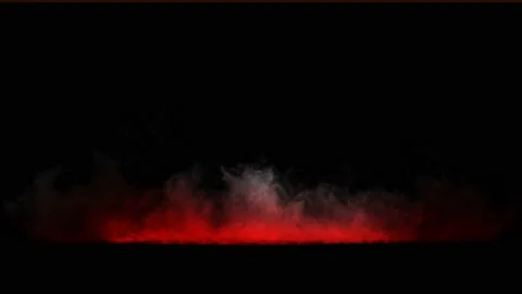 Wild Boiling Smoke with Red Glow 4K Loop | Stock Video | Pond5