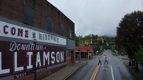 Williamson, West Virginia welcome sign -... | Stock Video | Pond5